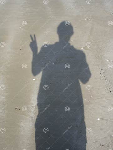 Shadow with peace sign stock image. Image of sign, tranquility - 5532283