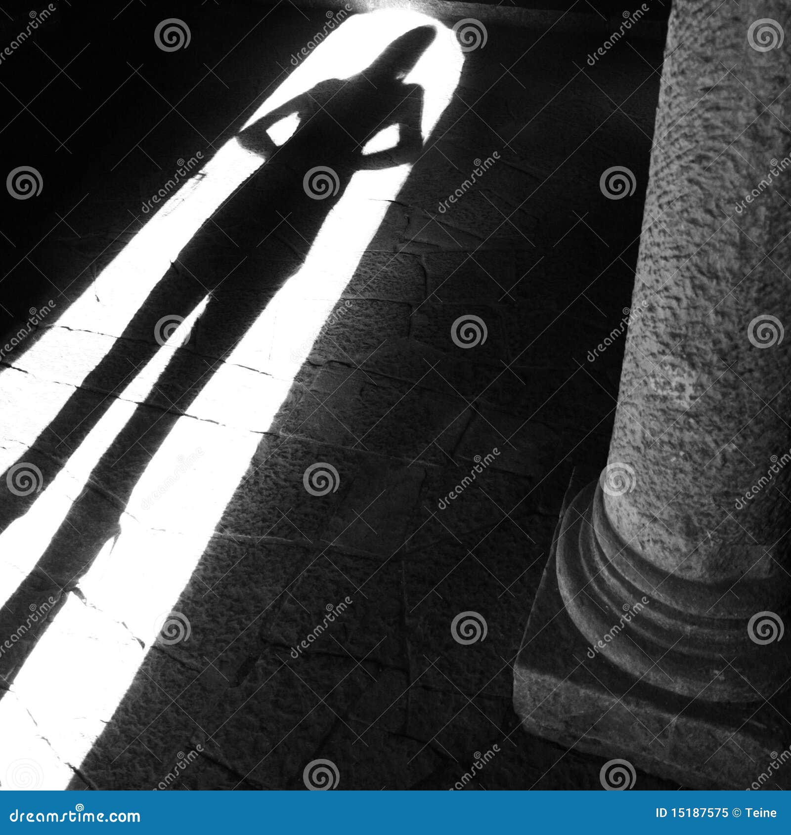 Shadow of a person stock image. Image of shadow, woman - 15187575