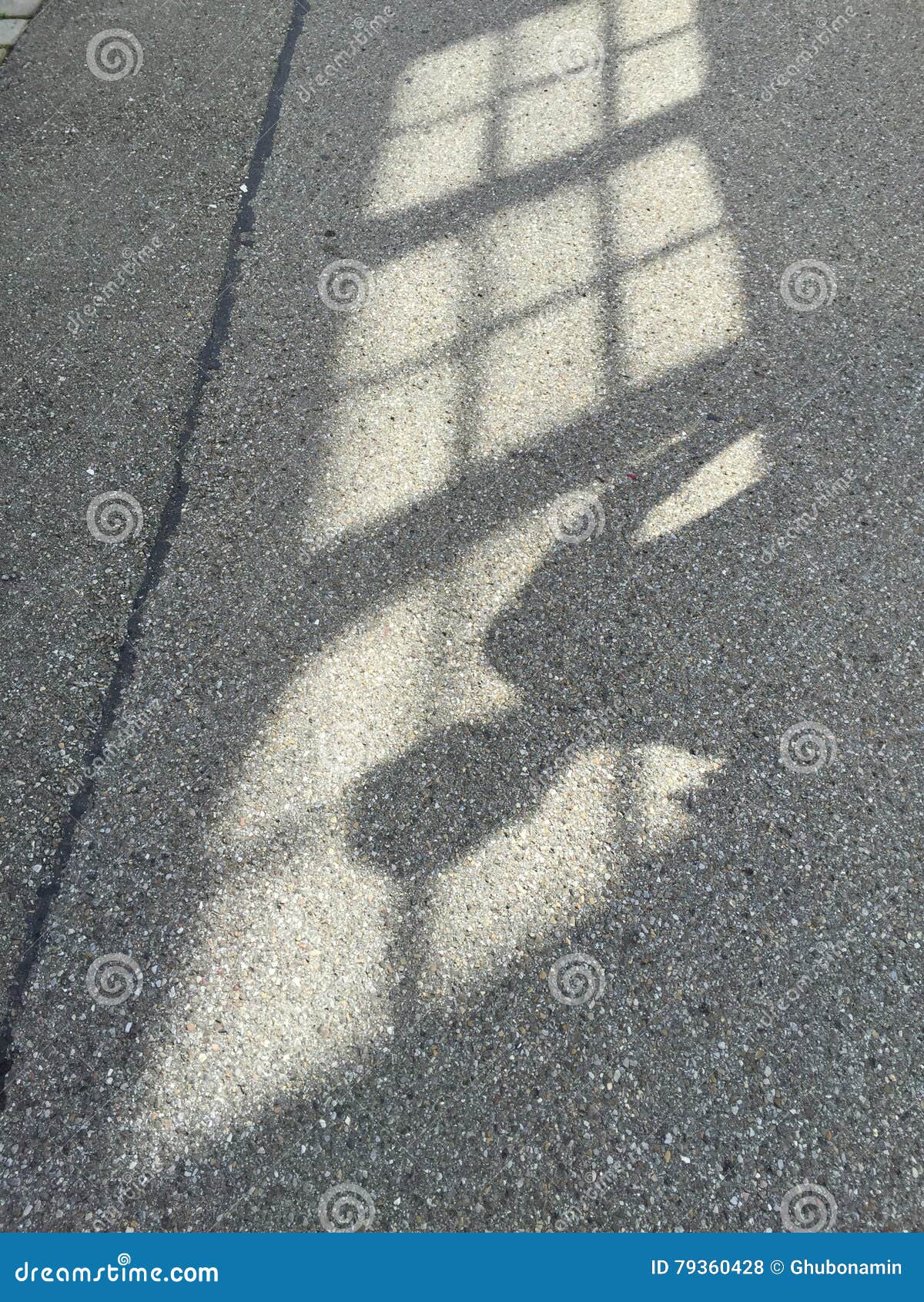 The Shadow of Person in Window Stock Photo - Image of grid, asphalt ...
