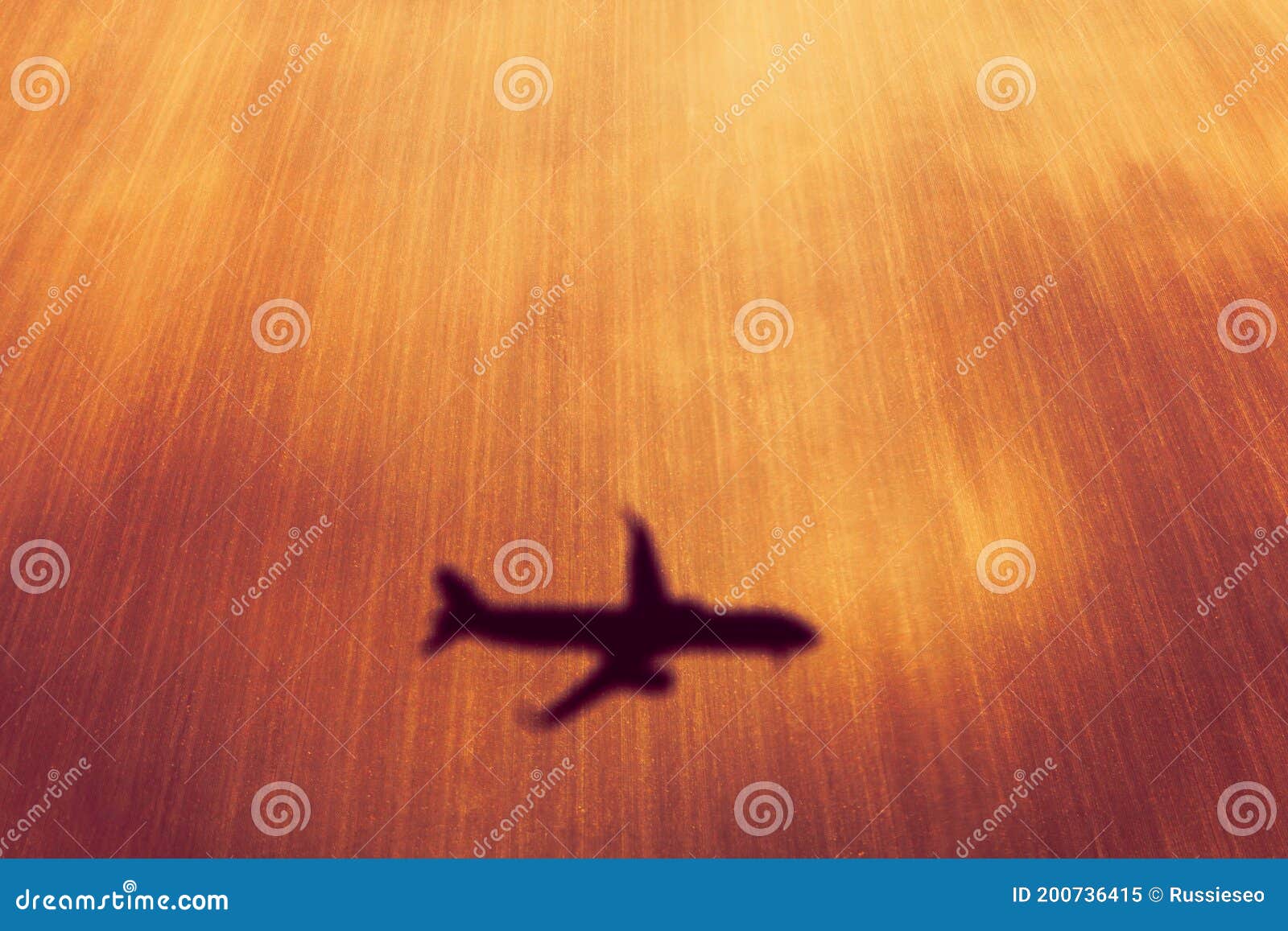 Shadow of the Plane on the Ground Stock Image - Image of landing ...