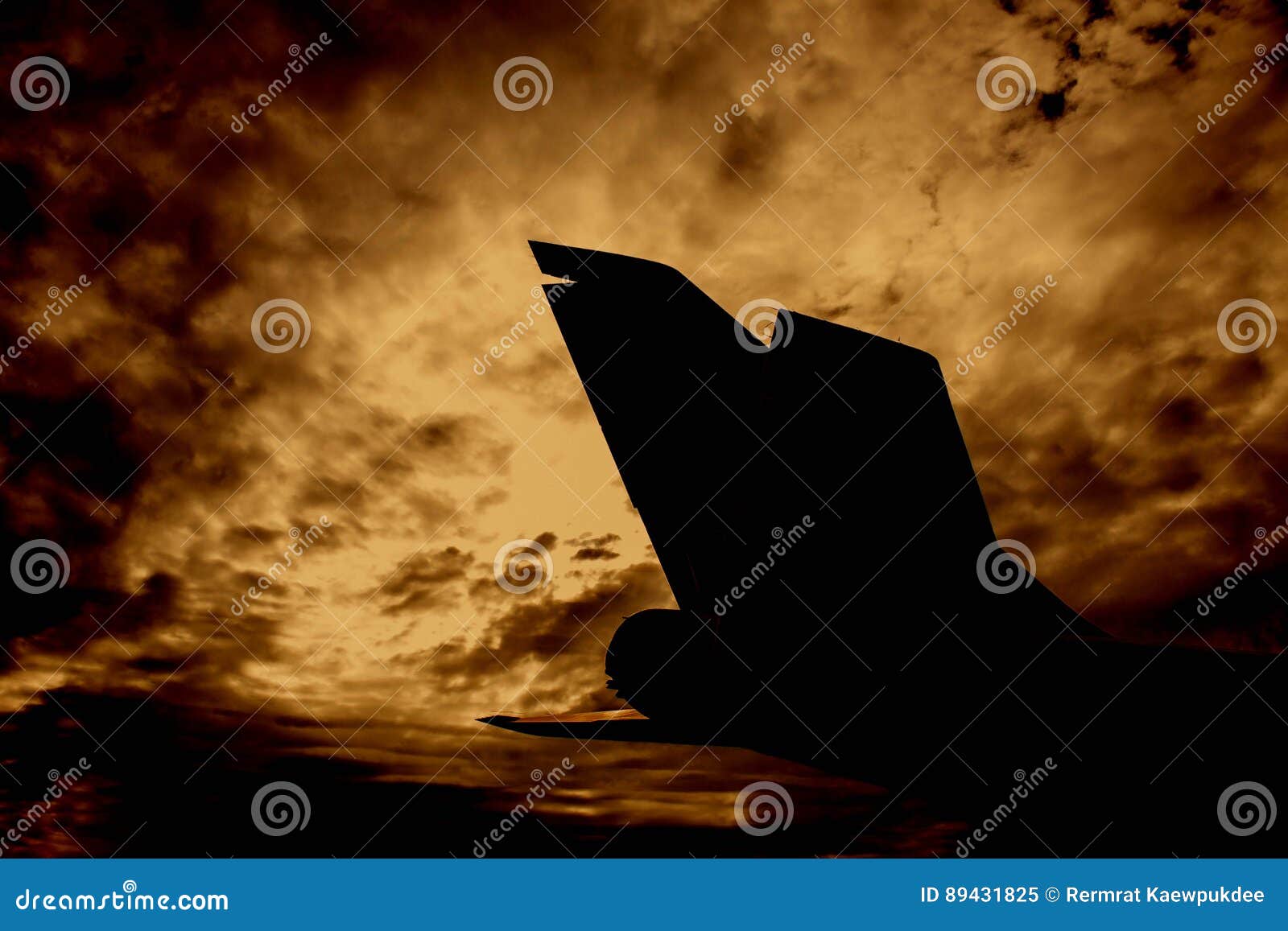 The Shadow of Plane on the Sky Stock Image - Image of boing, silhouette ...