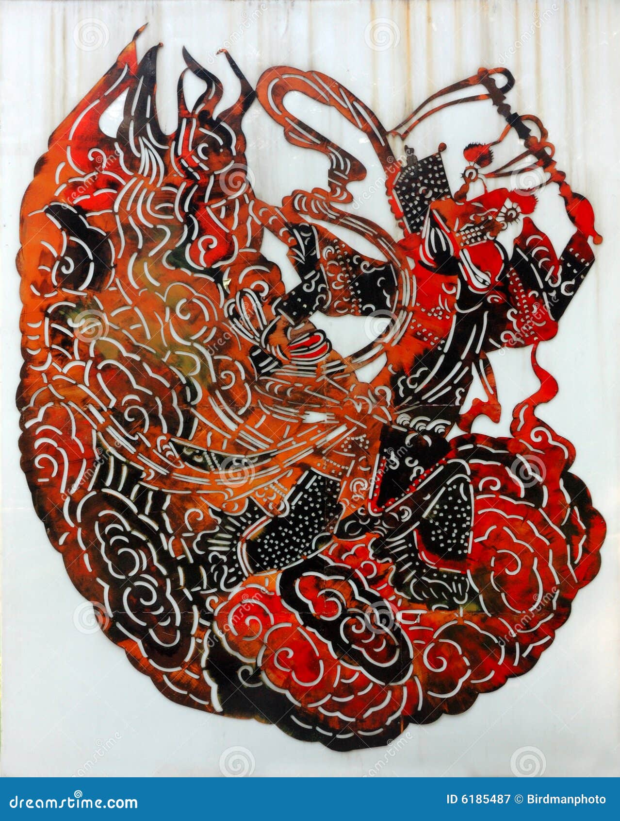 Shadow play stock image. Image of china, chinese, paper - 6185487