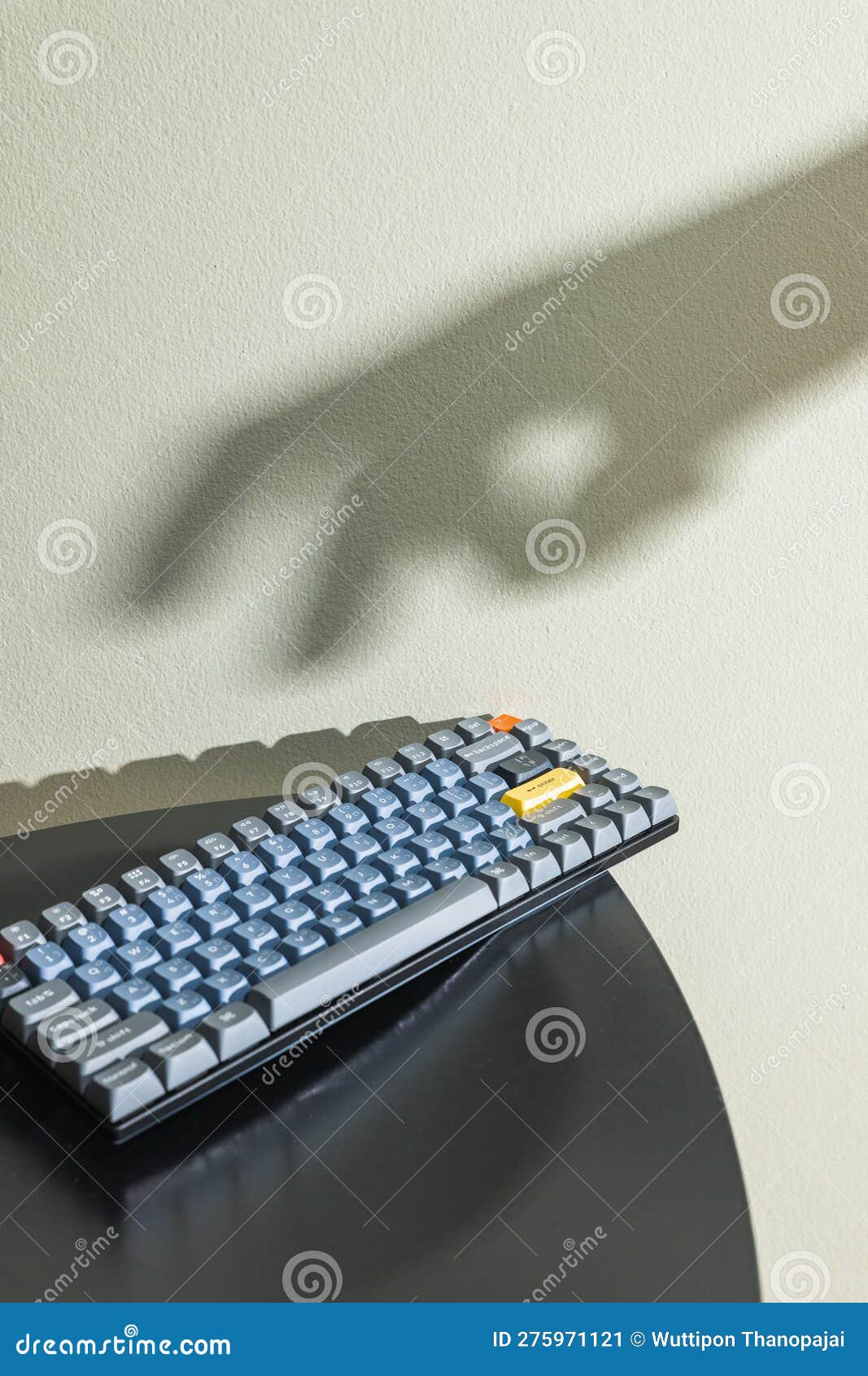 Shadow Play a Gaming Keyboard Stock Image - Image of shadow, multimedia ...