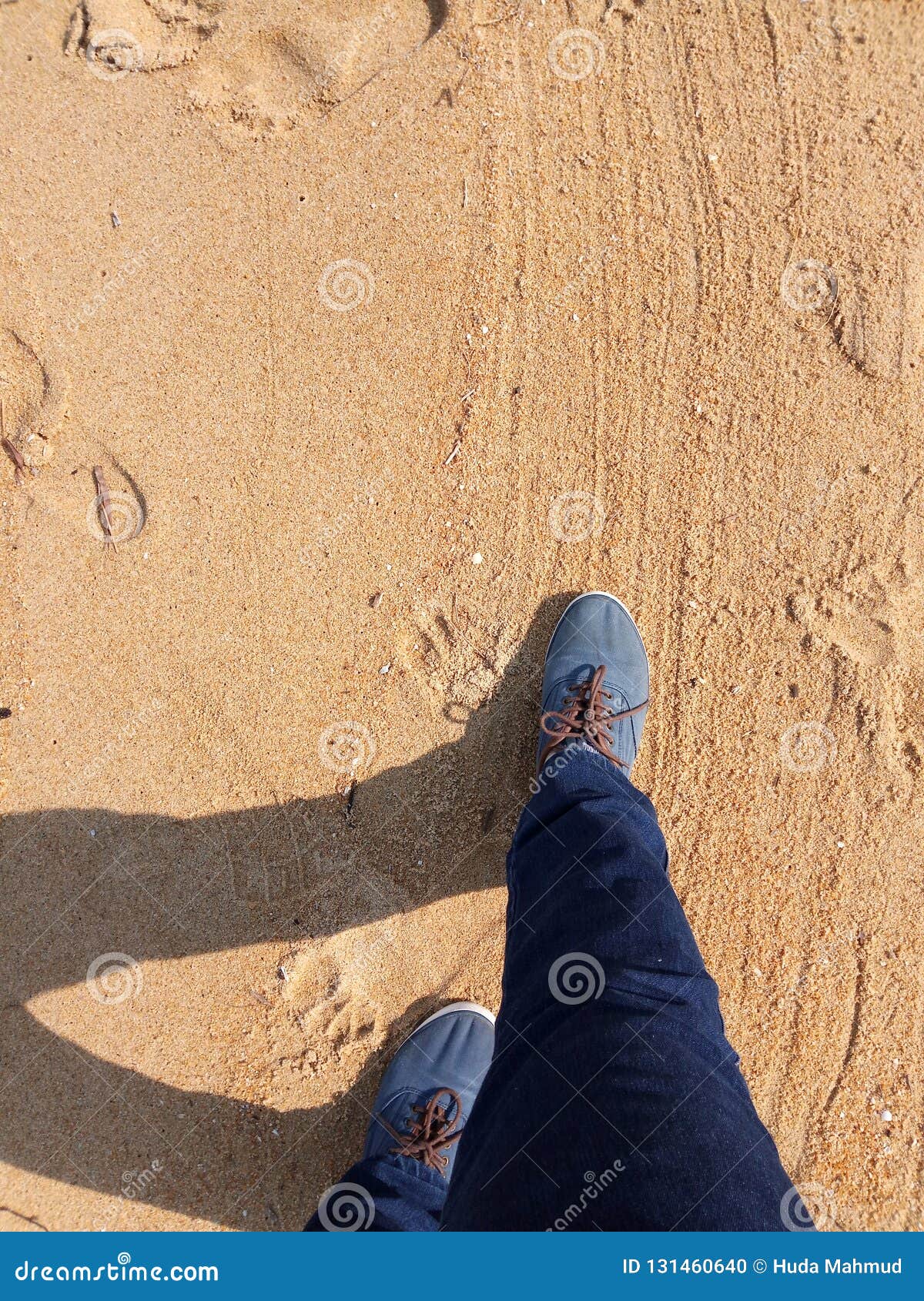 Shadow play stock photo. Image of shadow, stepping, beaches - 131460640
