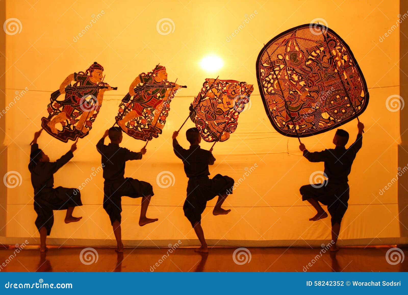 Shadow play editorial photography. Image of action, silhouette - 58242352