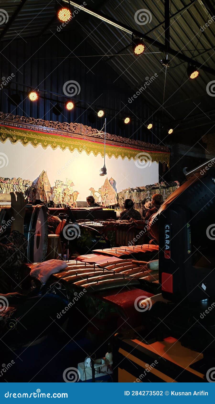 Shadow Puppet Show in Central Java Stock Photo - Image of gamelan ...