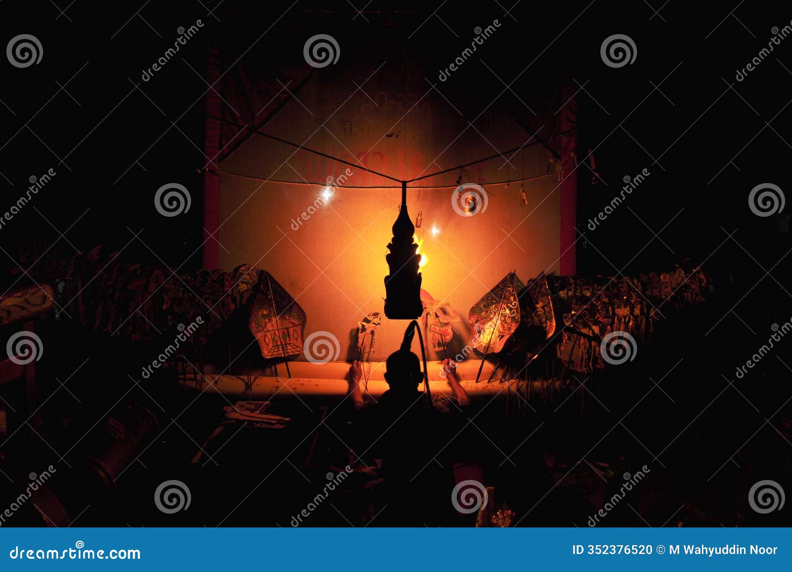 Shadow Puppet Show Performance Stock Photo - Image of darkness ...