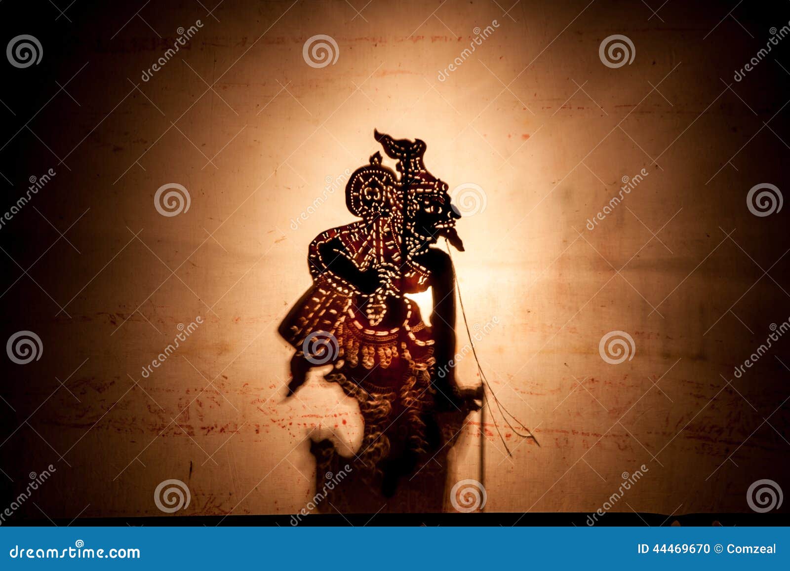 Shadow Puppet Multiple Puppets Wayang Kulit Royalty-Free Stock ...