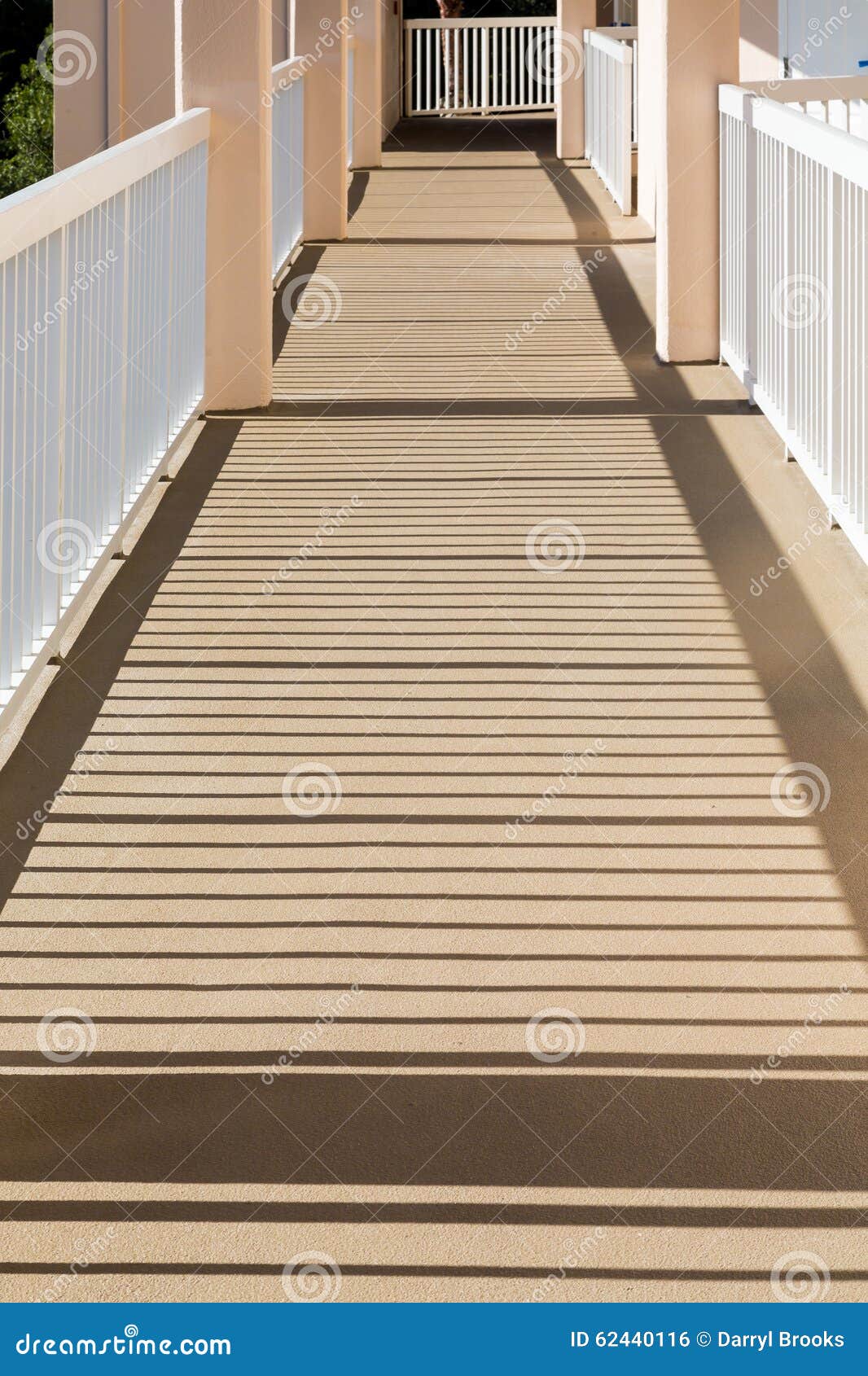 Shadow Railings on Walkway stock photo. Image of sunlight - 62440116
