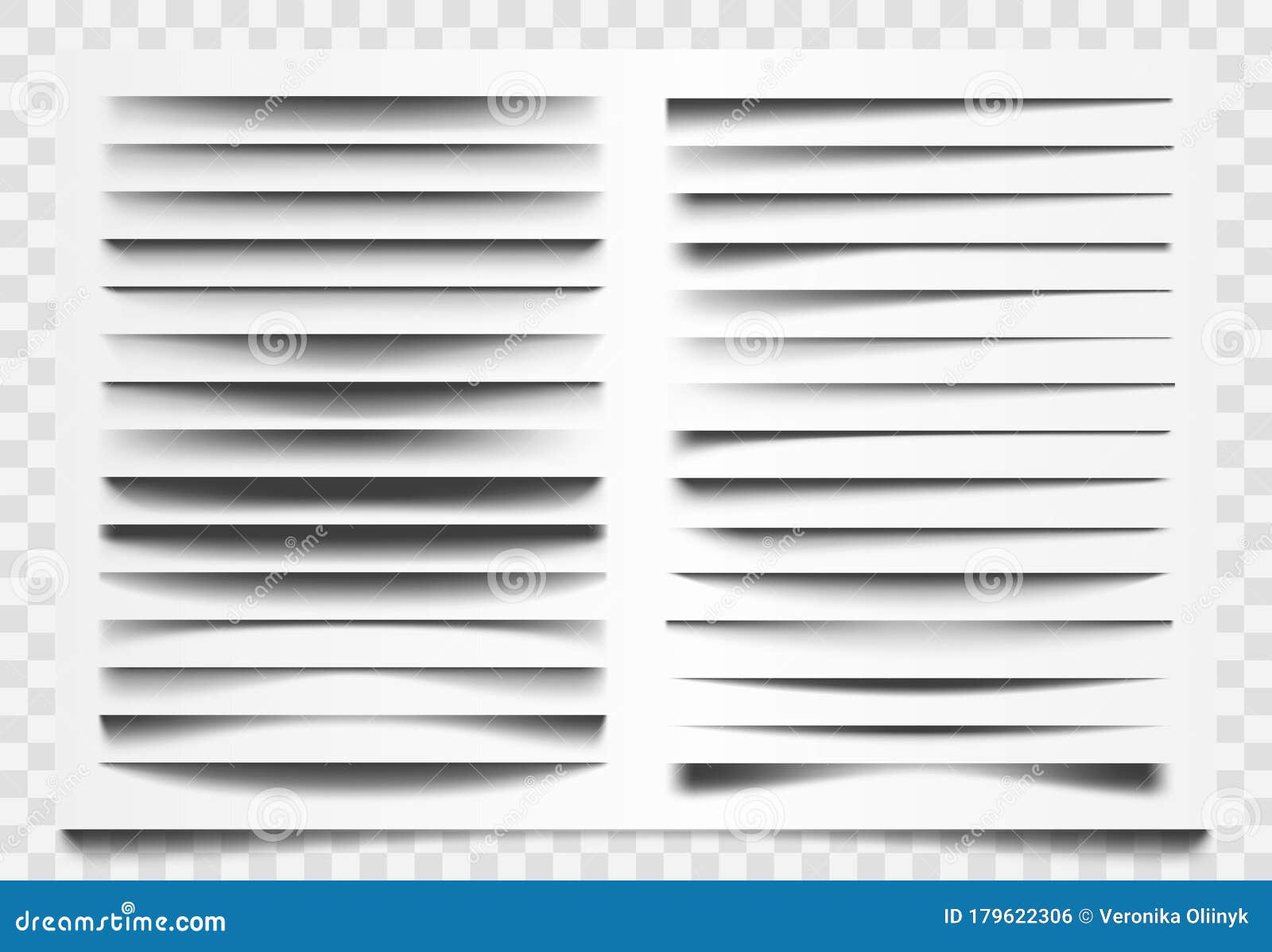 Shadow Realistic Divider. Line Shadow Separator, Corner Web Bar Divider ...