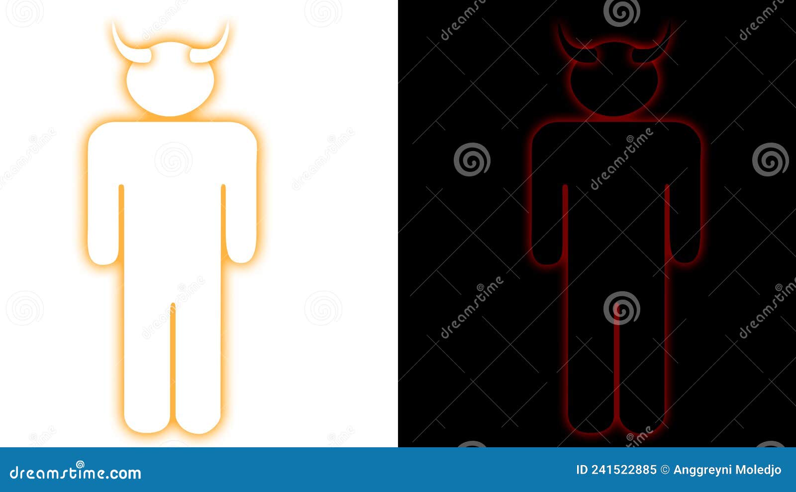 Shadow Red and Orange Devil Background Stock Illustration ...