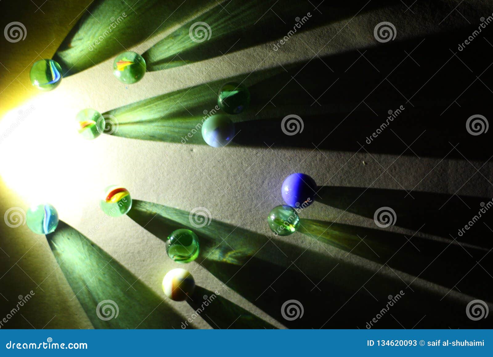 Shadow and Refraction of Light Stock Image - Image of shining ...