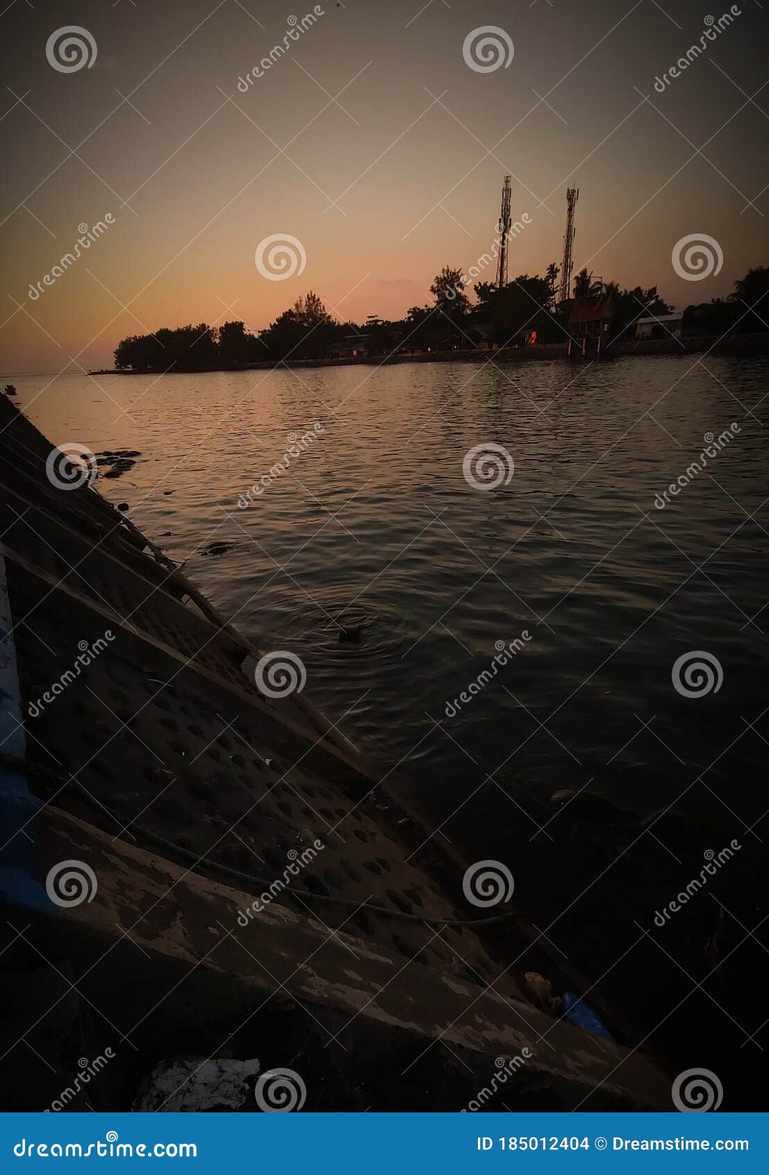 Shadow of the river stock photo. Image of night, river - 185012404