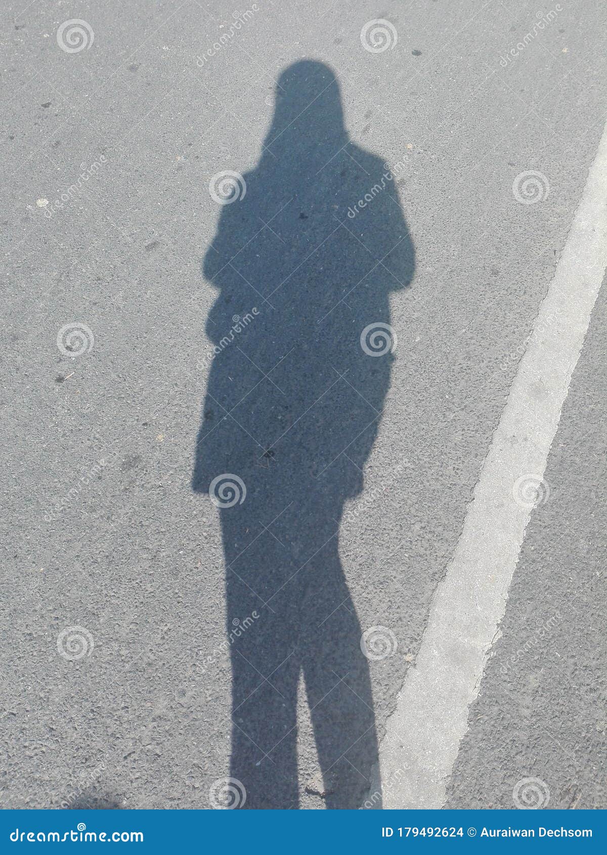 Shadow on the road stock photo. Image of beautiful, green - 179492624