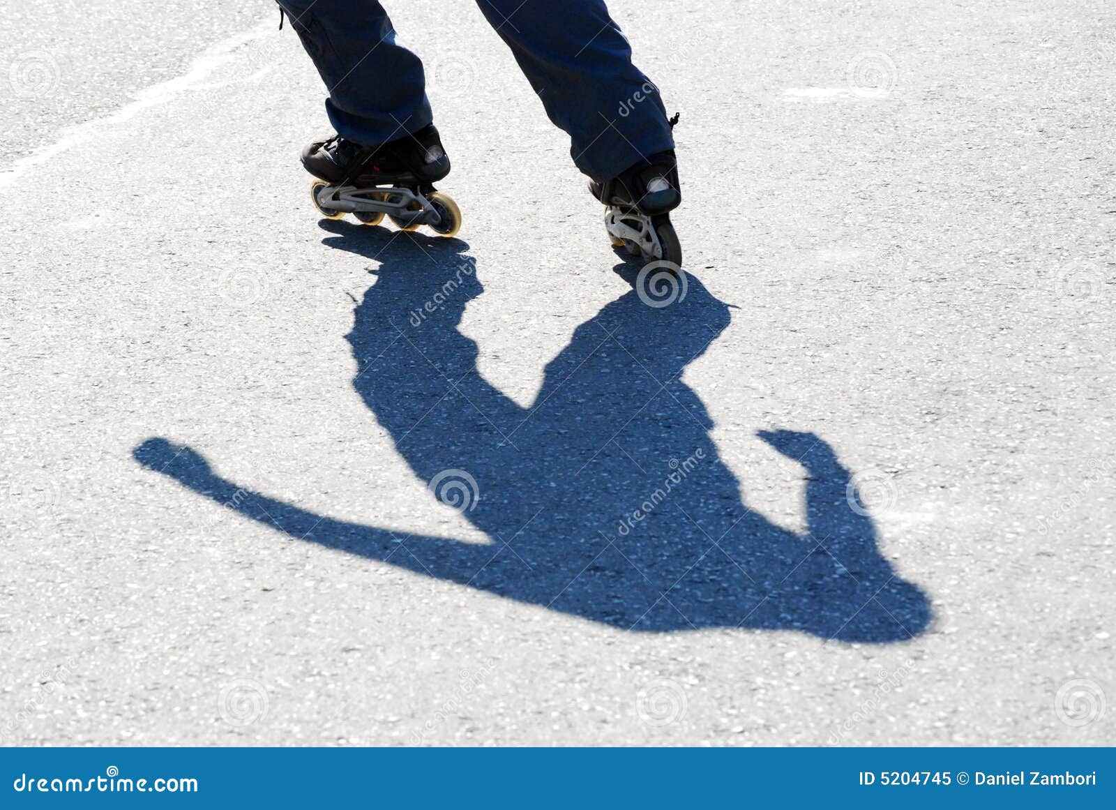 Shadow of a roller skater stock image. Image of sports - 5204745