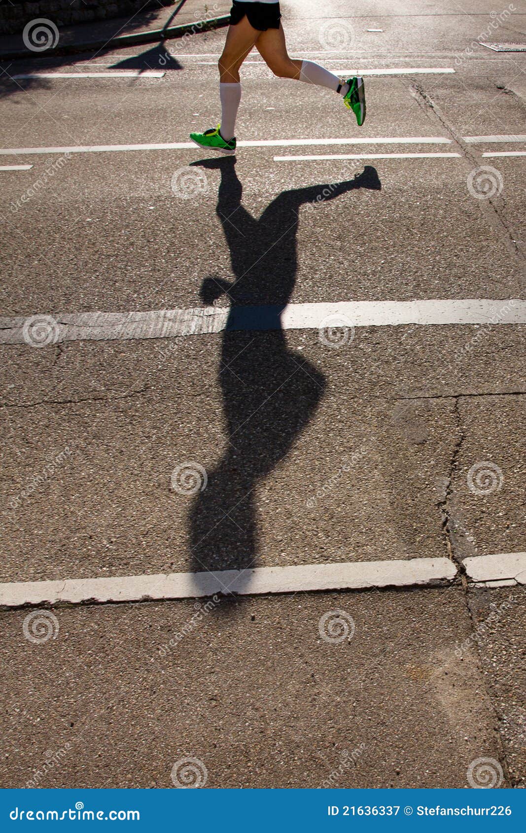 Shadow of a runner stock image. Image of field, challenge - 21636337