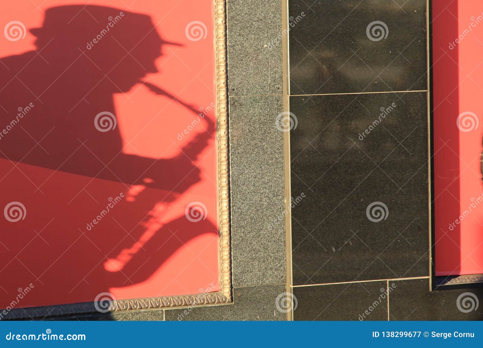Shadow of Saxophone Player stock image. Image of solo - 138299677
