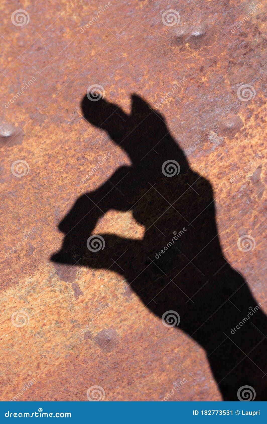 A Shadow Shaped Like a Rabbit`s Head Stock Image - Image of funny ...