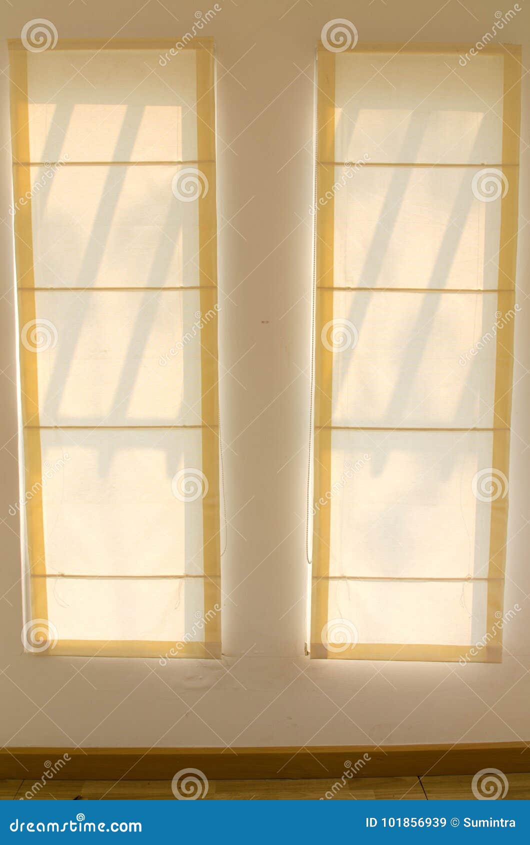 Sun Shining Through Curtains Stock Photo | CartoonDealer.com #41060886