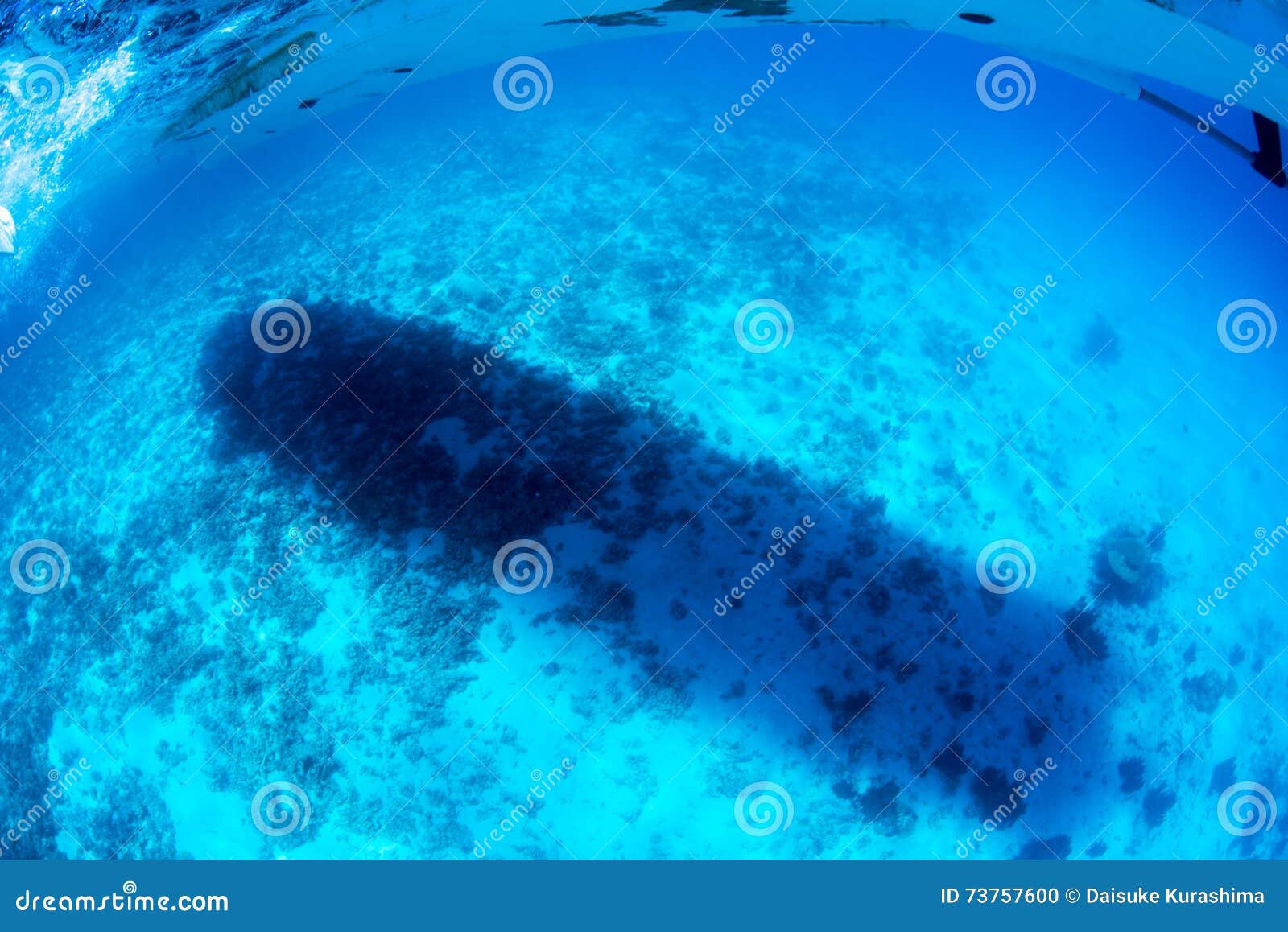 Shadow of the ship stock photo. Image of ocean, okinawa - 73757600