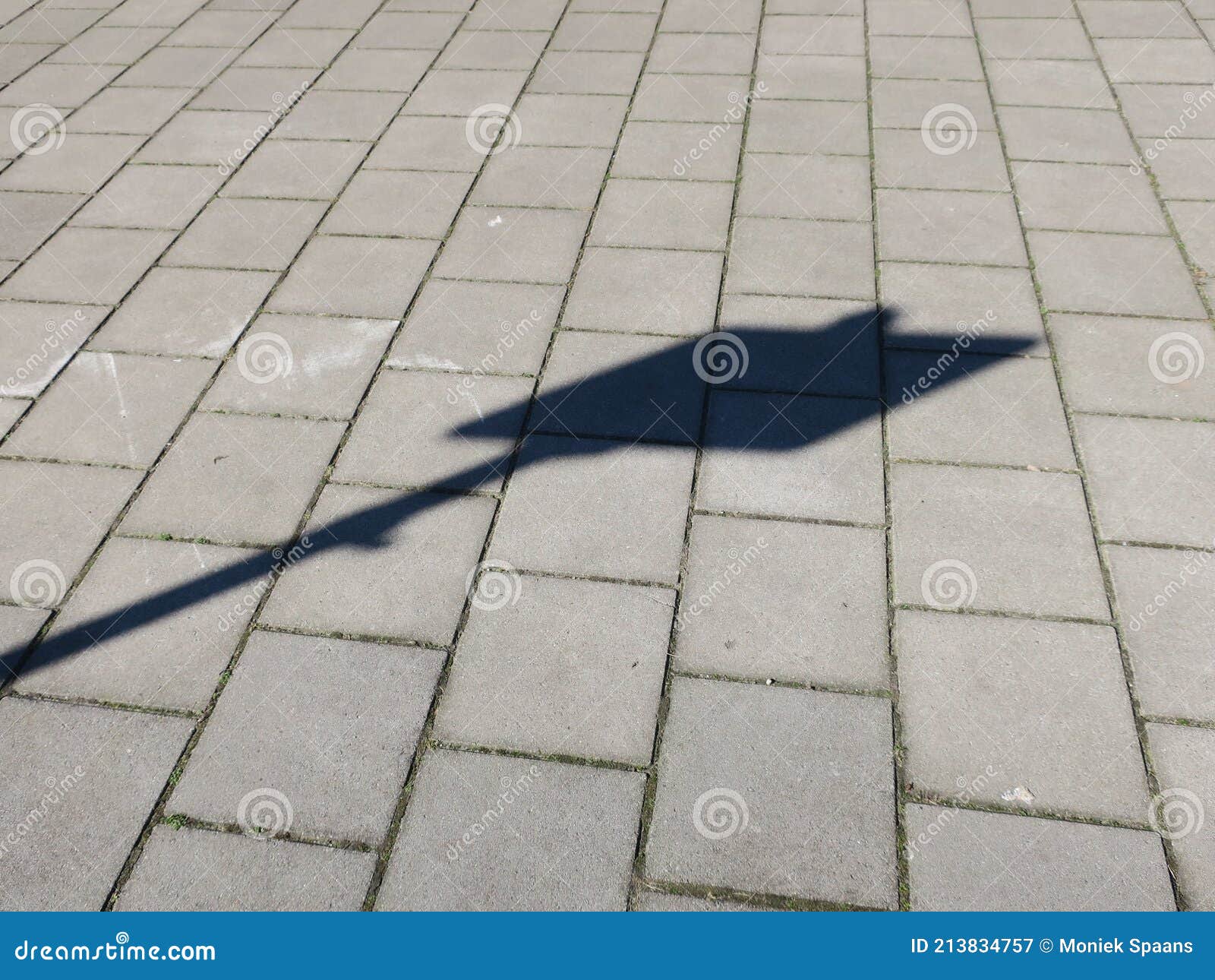 Shadow of a Sign in the Sidewalk on a Sunny Day Stock Image - Image of ...