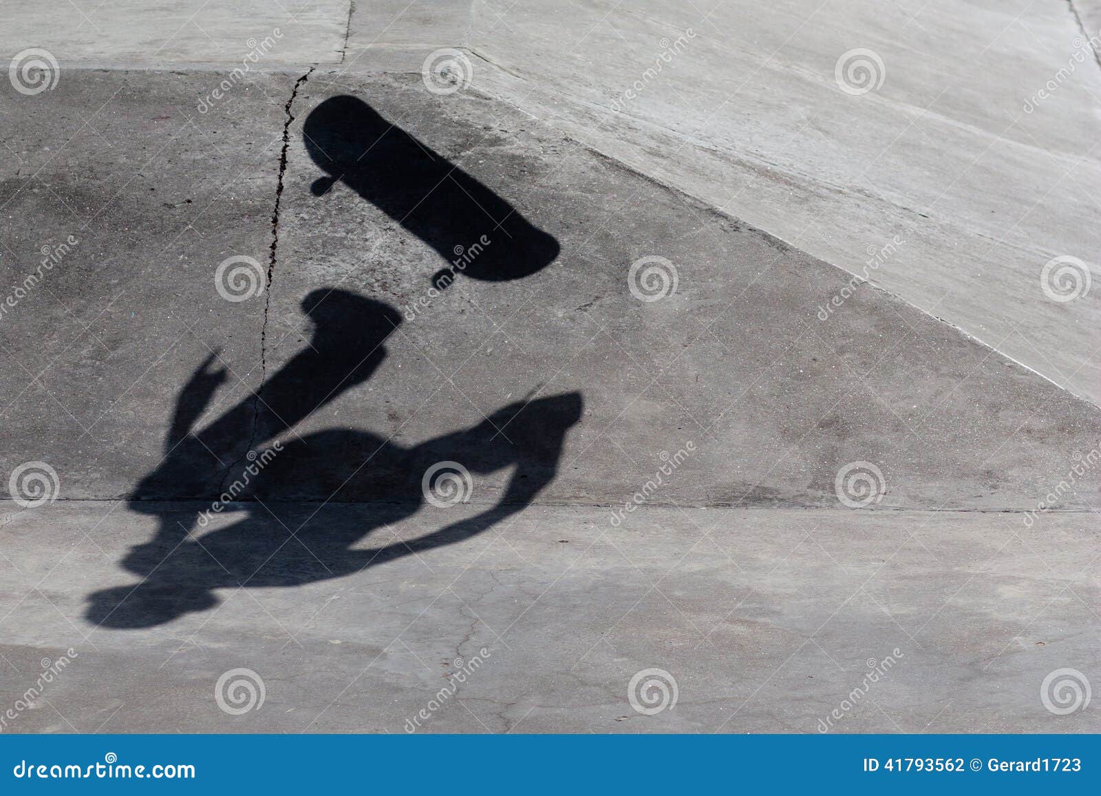 Shadow Skateboarder stock photo. Image of trick, youth - 41793562