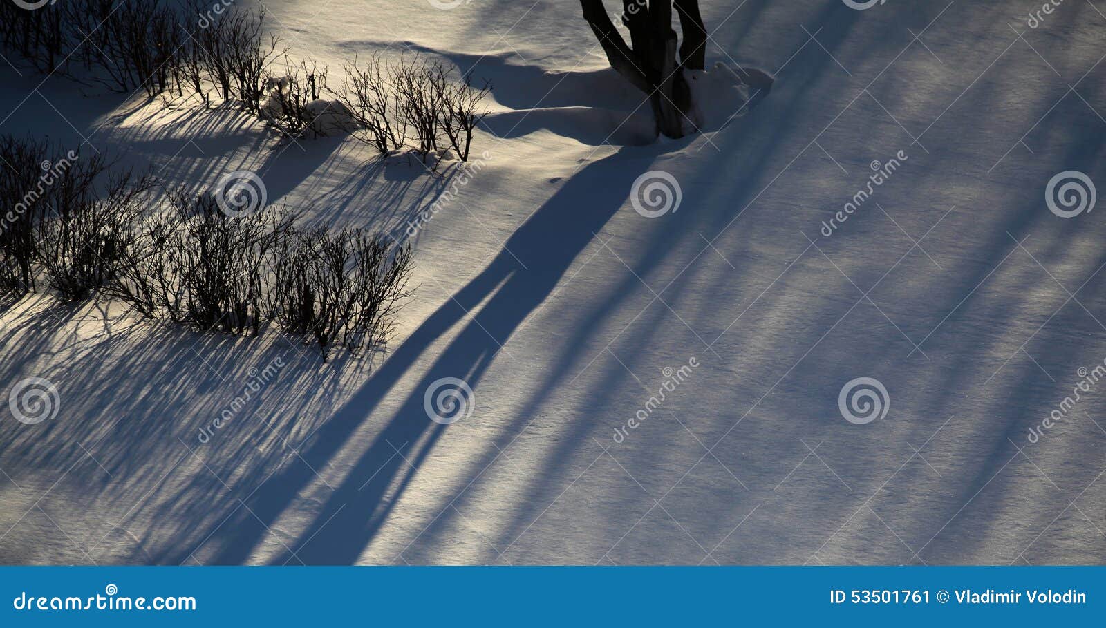 Shadow on the snow stock image. Image of pattern, harmony - 53501761