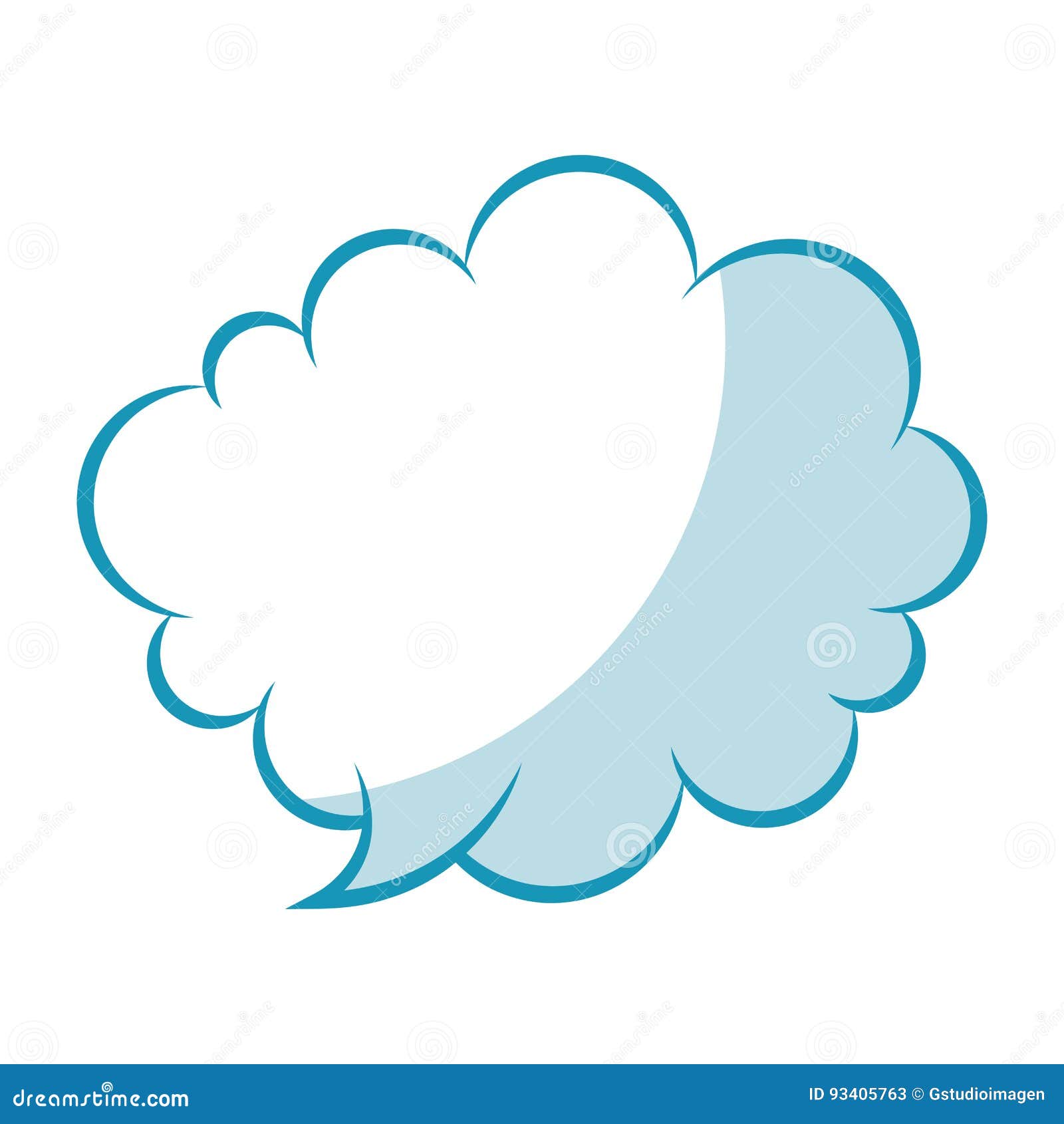 Shadow Speech Bubble Vector Graphic Design Stock Vector - Illustration ...