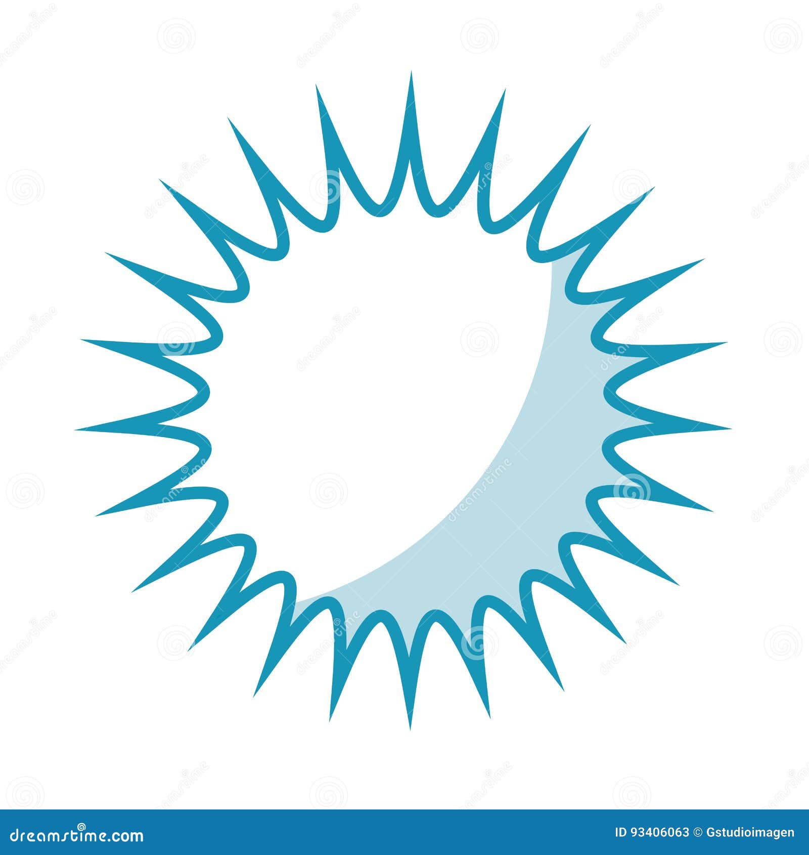 Shadow Speech Bubble Vector Graphic Design Stock Vector - Illustration ...