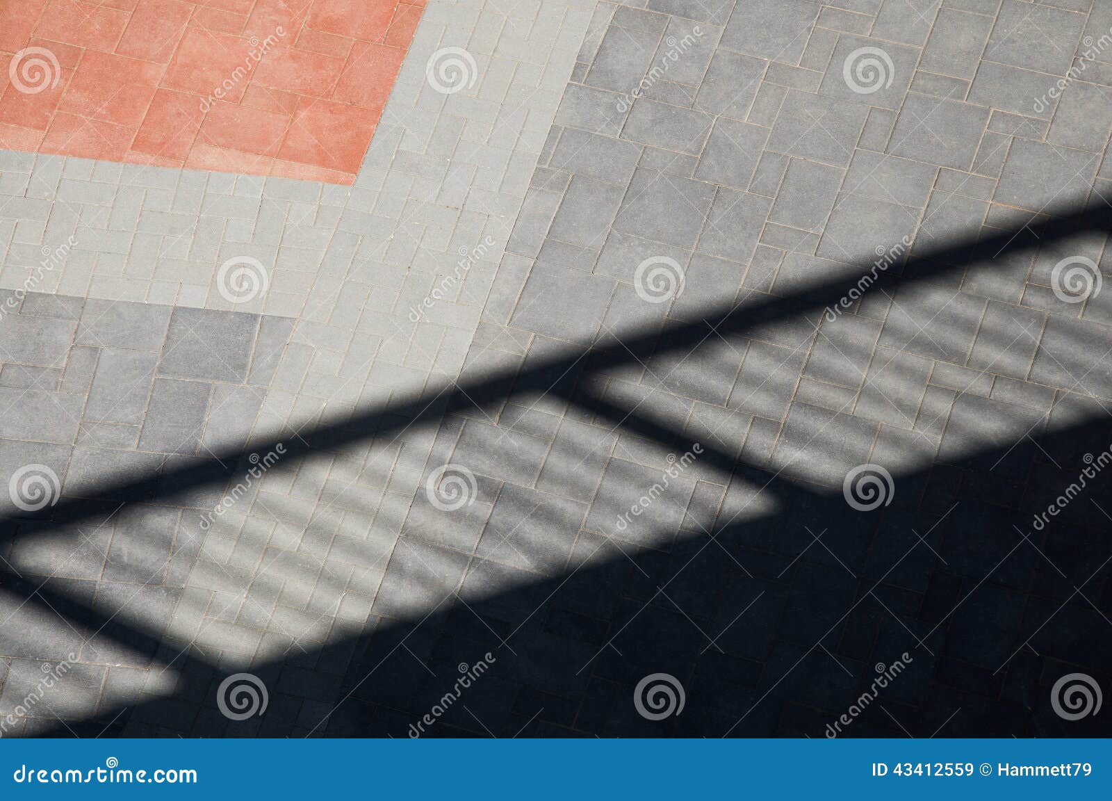 Shadow stock image. Image of cobblestone, design, sidewalk - 43412559