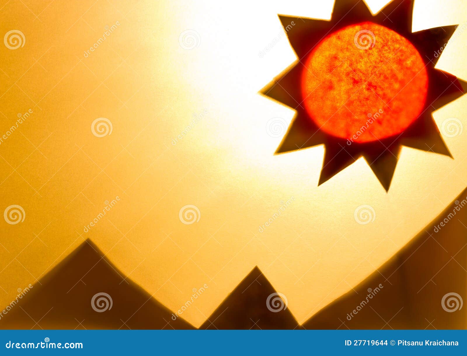 The Shadow of Sun and Mountains. Stock Photo - Image of pattern ...