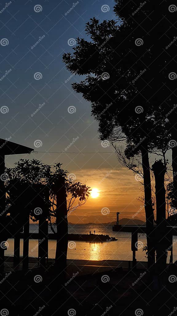 In the Shadow of the Sunrise Stock Photo - Image of reflection, white ...