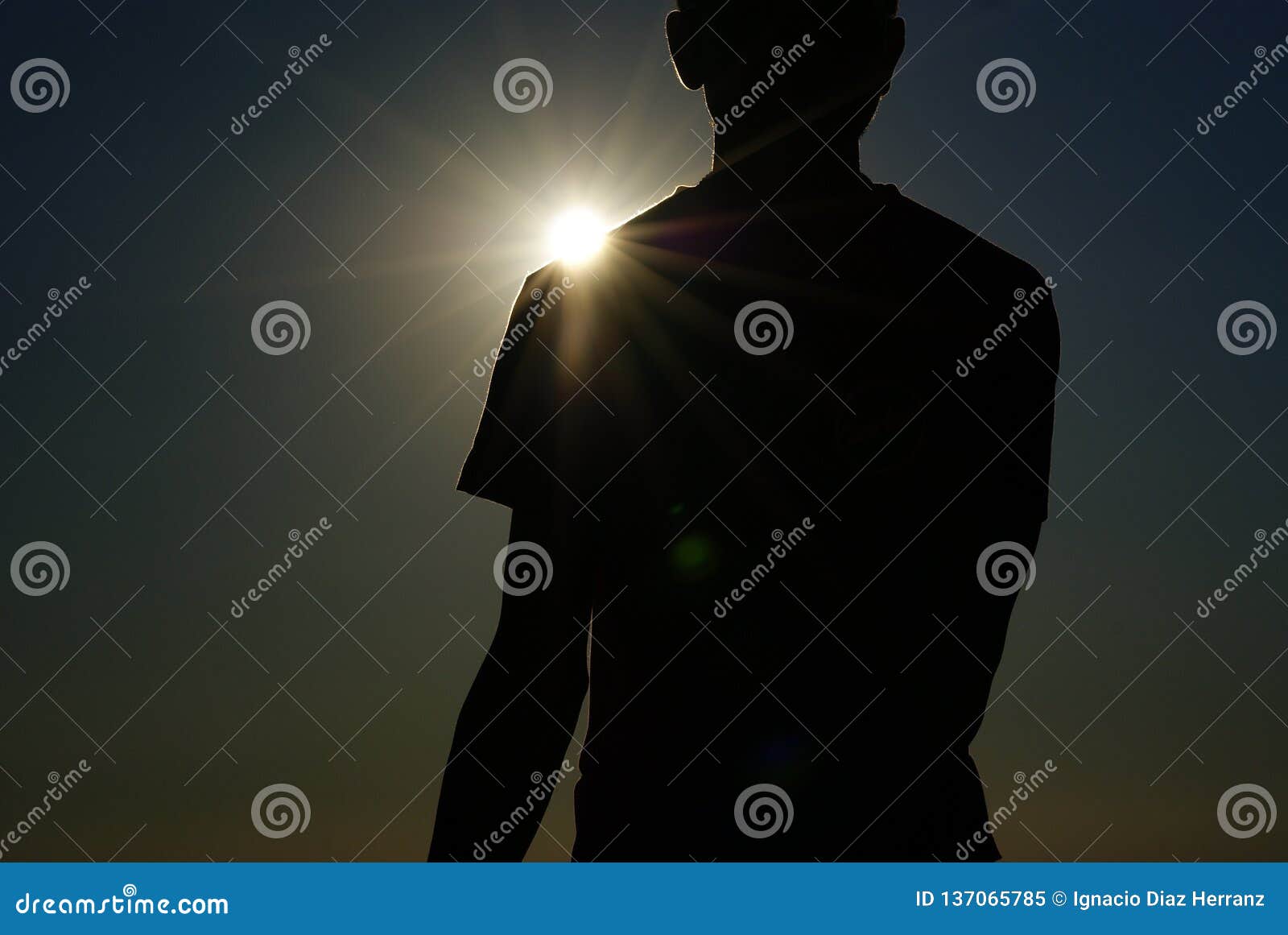 SHADOW at SUNSET stock image. Image of sunset, silhouette - 137065785