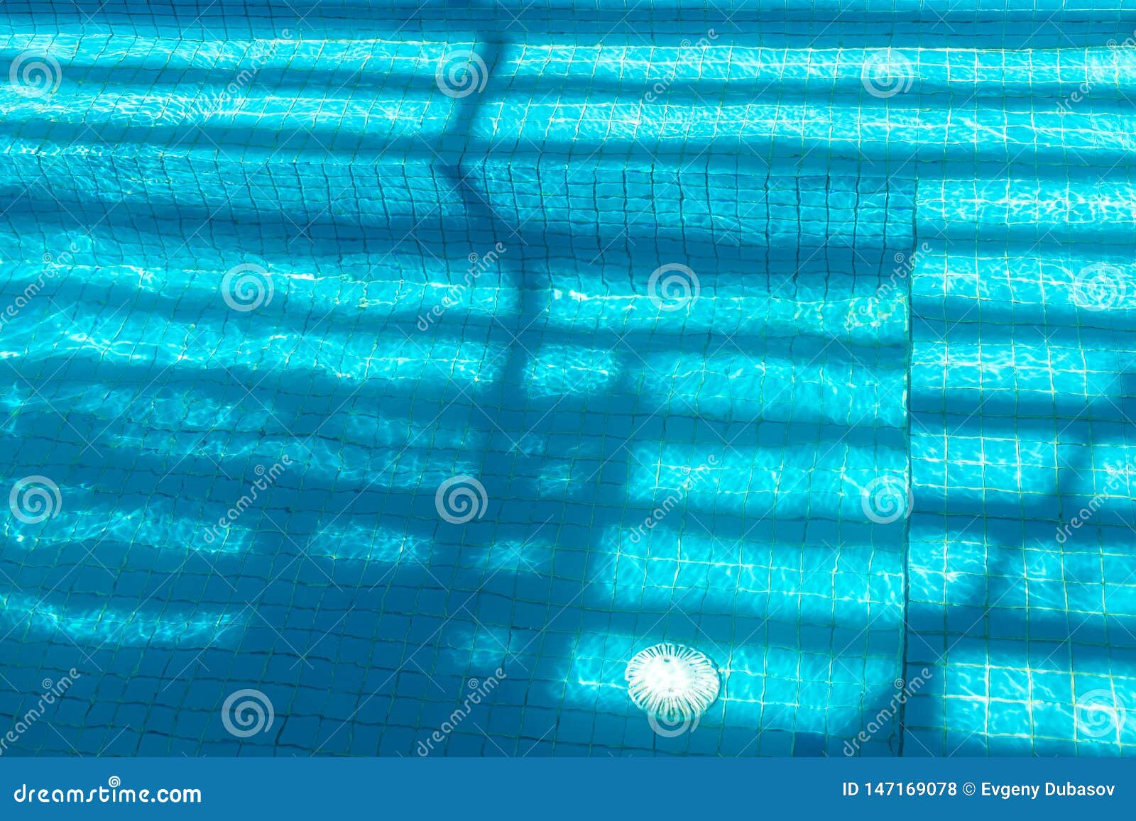 Shadow in Swimming Pool with Water Under Sunlight Stock Photo - Image ...
