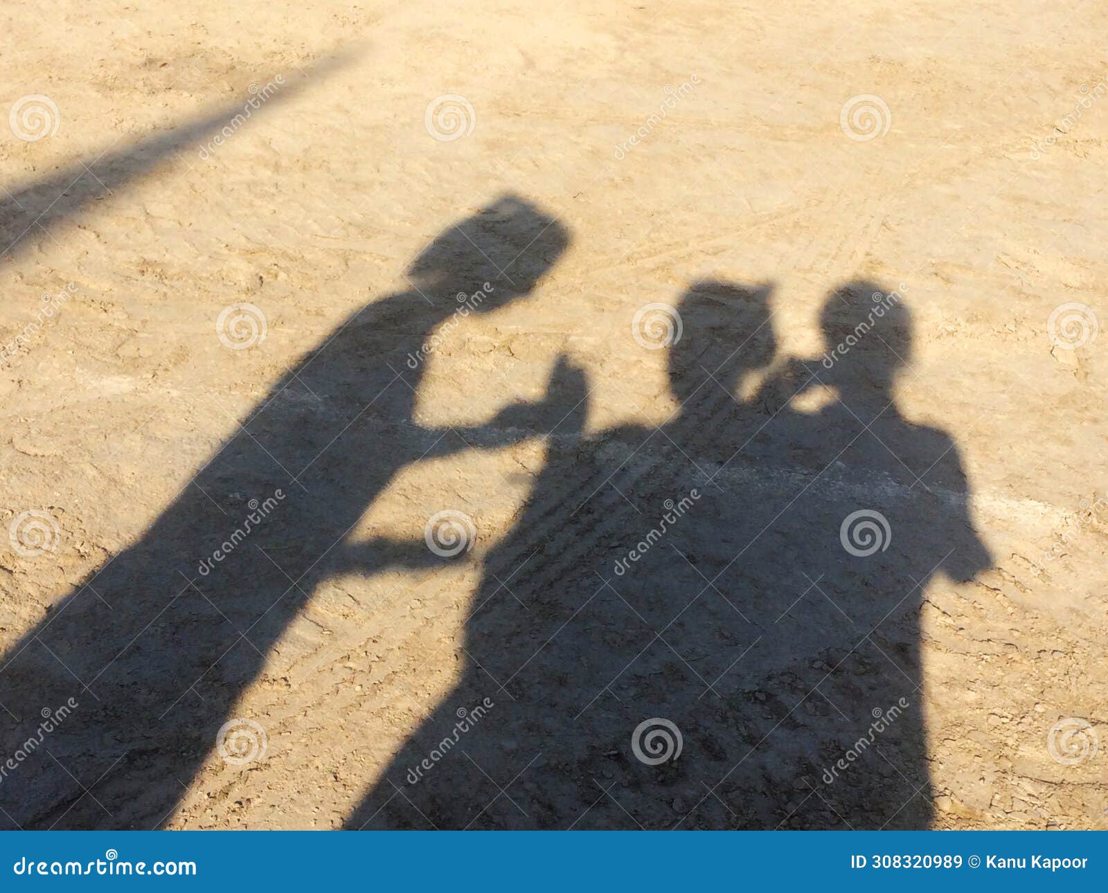 Shadow of three girls stock image. Image of perspective - 308320989