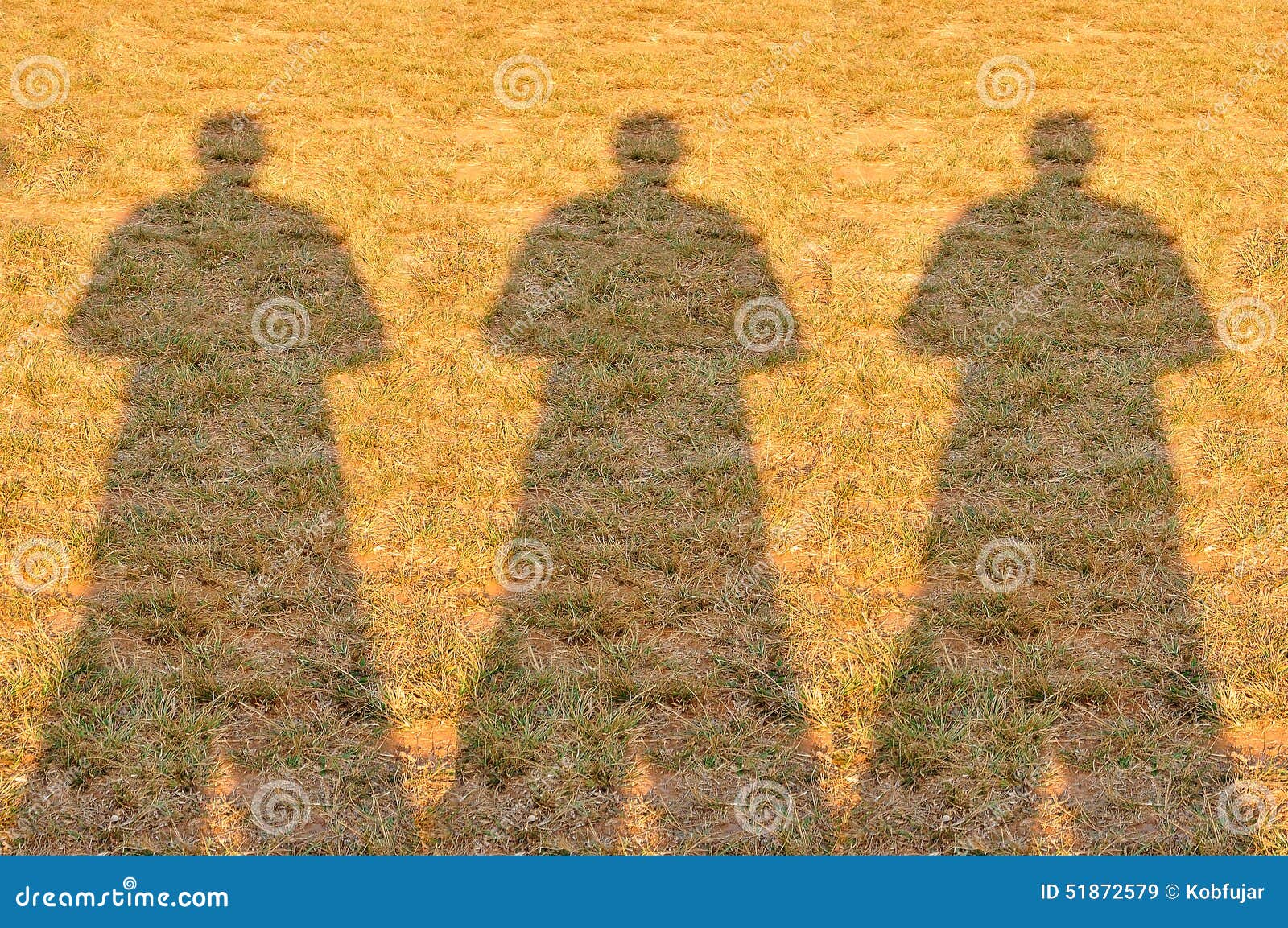 Shadow of Three Photographer Man on Field Stock Image - Image of design ...