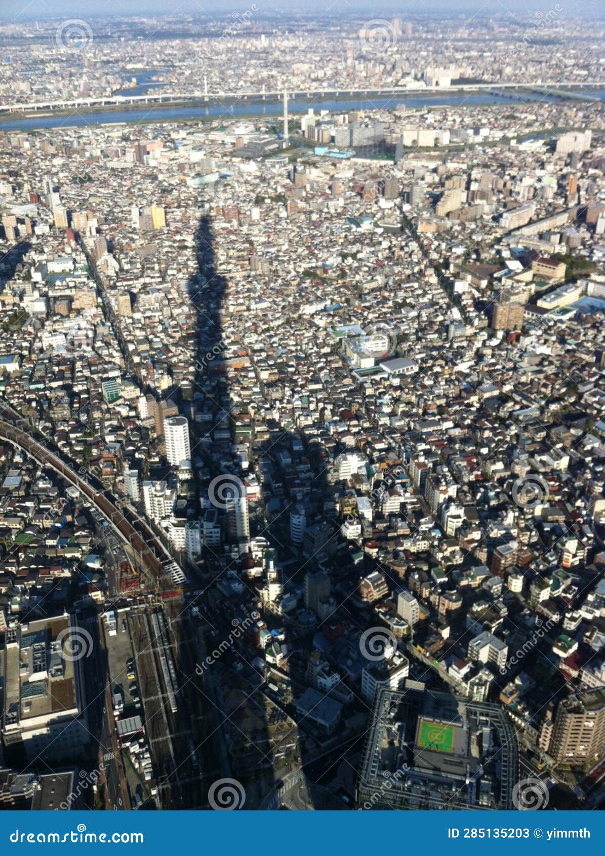 Shadow of Tokyo Skytree in Japan Stock Image - Image of skyscraper ...