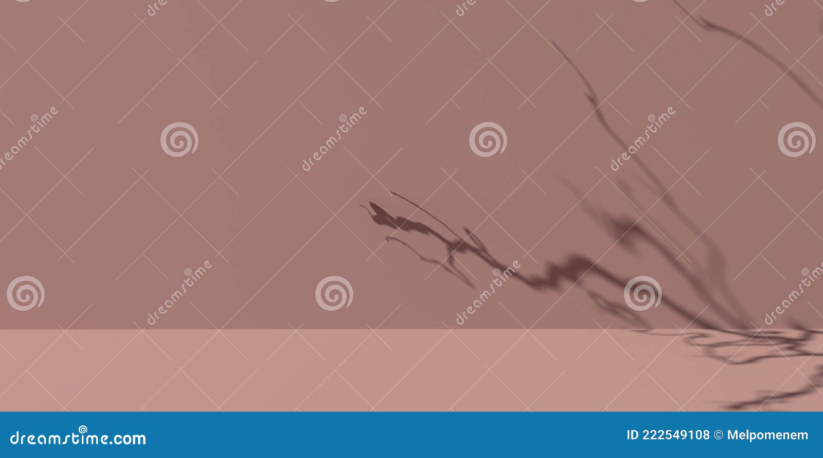 Shadow of Tree Branch - 3D Render Stock Illustration - Illustration of ...
