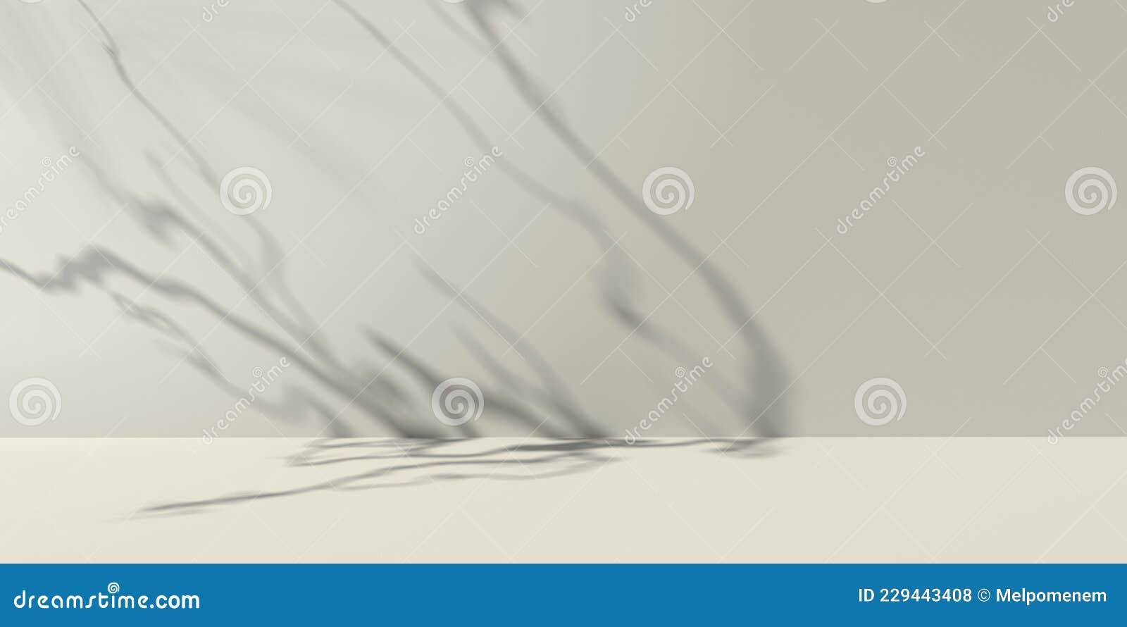 Shadow of Tree Branch - 3D Render Stock Illustration - Illustration of ...