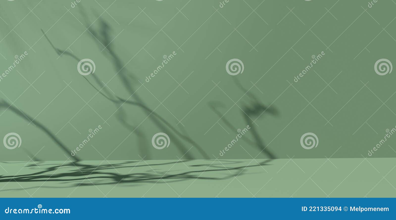 Shadow of Tree Branch - 3D Render Stock Illustration - Illustration of ...