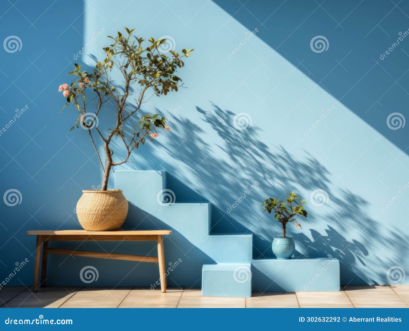 Shadow of a tree on a wall stock illustration. Illustration of design ...