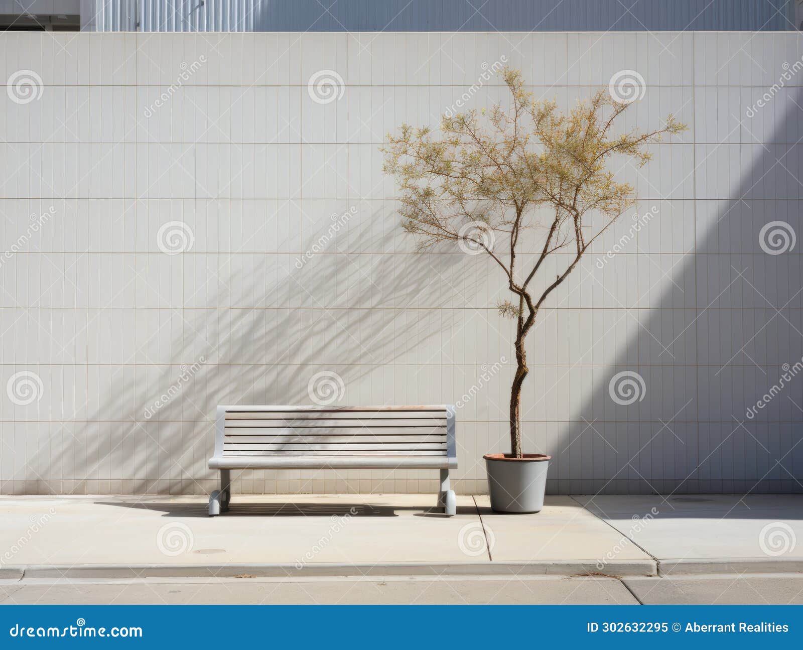 Shadow of a tree on a wall stock illustration. Illustration of room ...