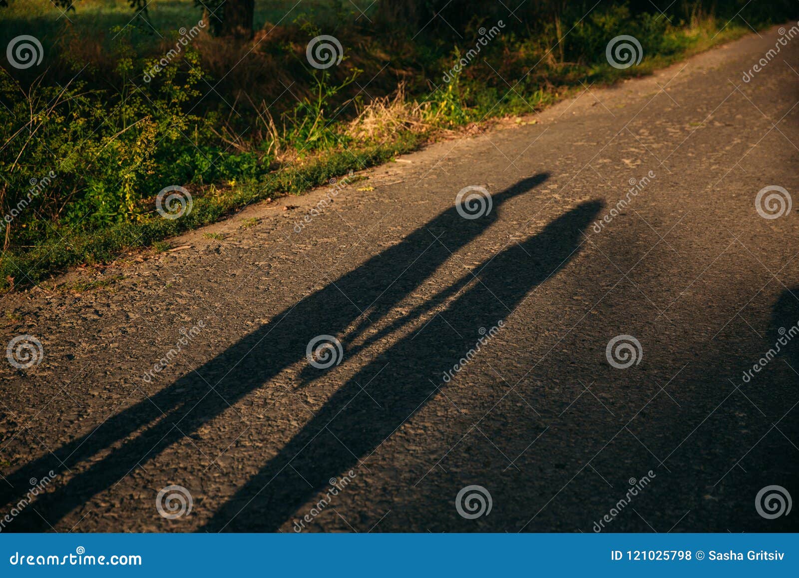Shadow of Two People on the Ground Stock Photo - Image of adult, family ...