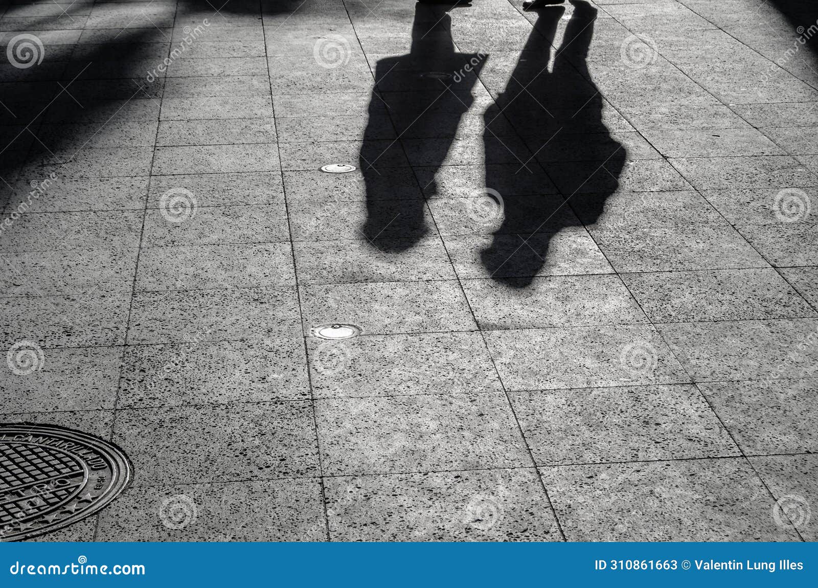 Shadow of Two People Talking Stock Image - Image of concrete, concept ...