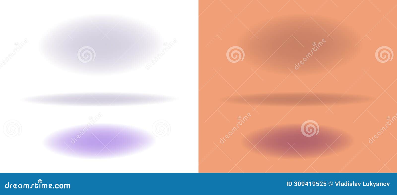 Shadow Vector Graphic Element Set, Oval Mesh Shade Effect Transparent ...