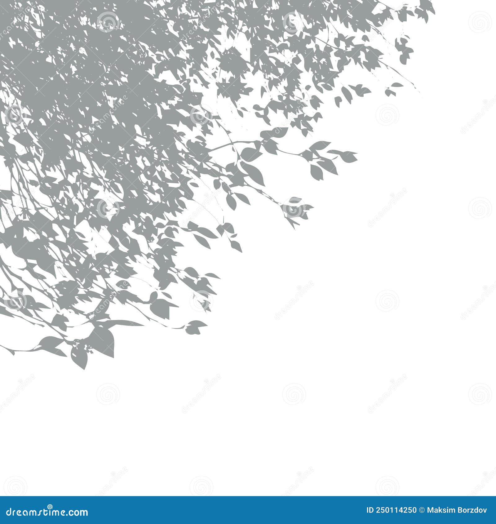 Shadow from Vegetation on the Wall Stock Vector - Illustration of ...