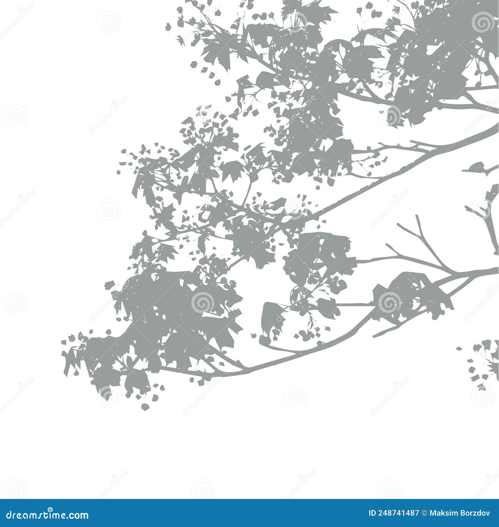 Shadow from Vegetation on the Wall Stock Vector - Illustration of ...