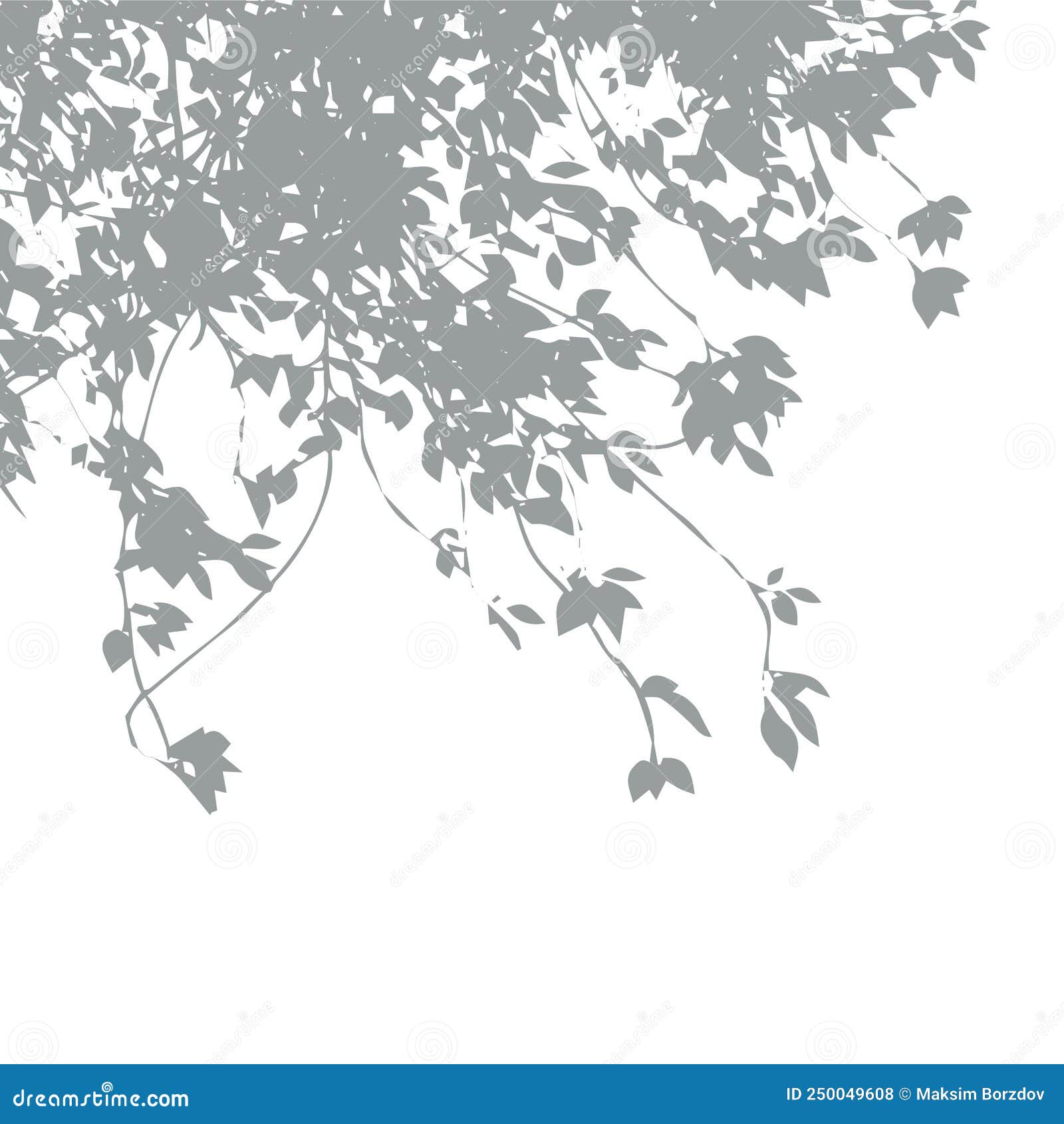 Shadow from Vegetation on the Wall Stock Vector - Illustration of ...