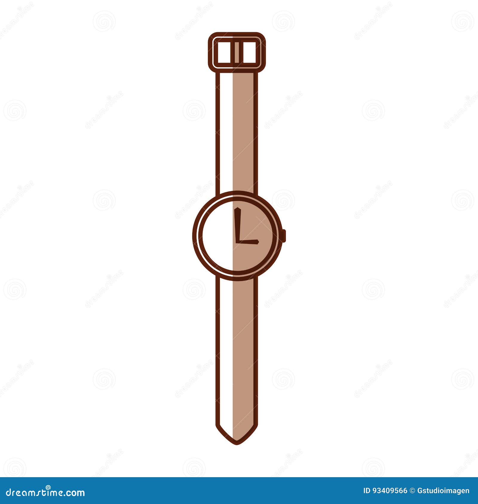 Shadow Vintage Watch Cartoon Stock Vector - Illustration of luxury ...
