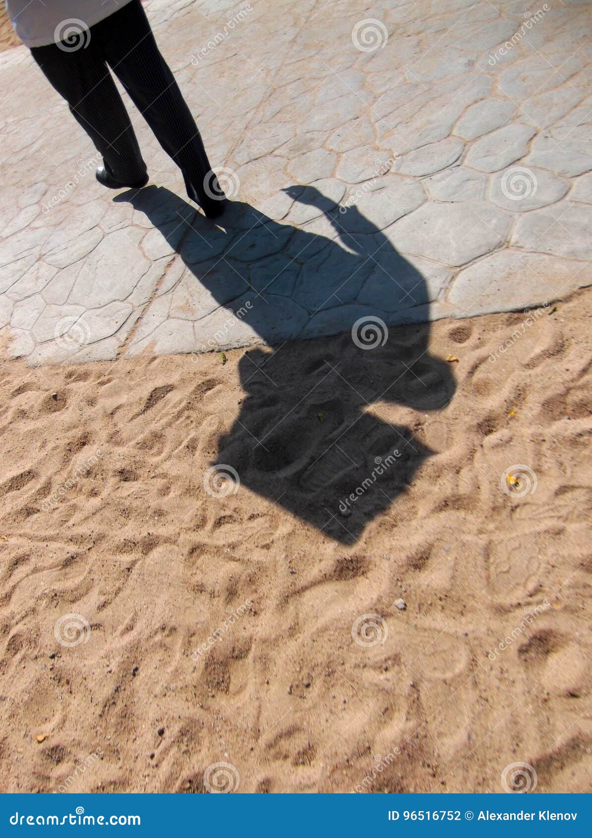 Shadow of the Waiter with a Tray. Stock Photo - Image of waiter ...